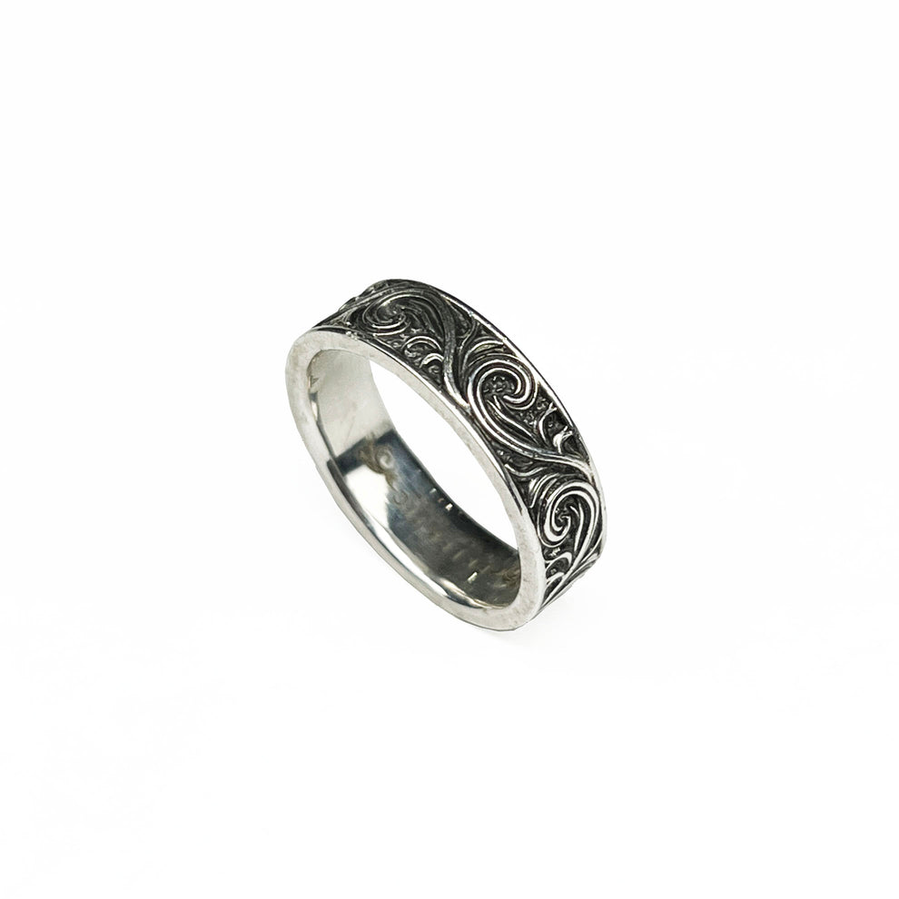 Silver Engraved Ring – Eklektic Jewelry Studio